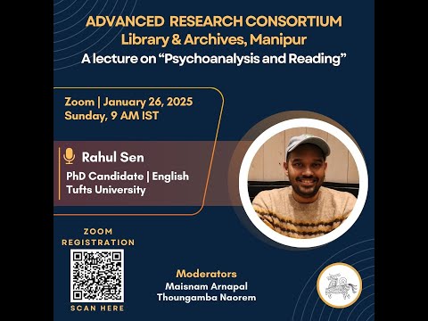 Rahul Sen | Psychoanalysis and Reading | LECTURE 2025 | ParentsRelaxing.com