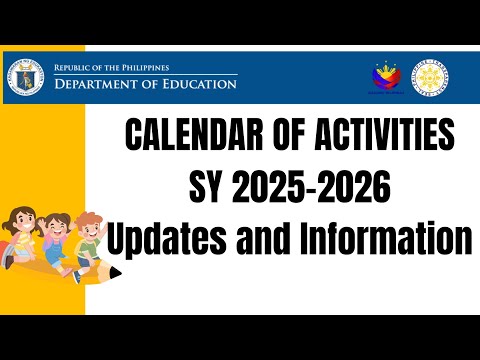 Updates on DepEd Calendar of Activities SY 2025-2026 | ParentsRelaxing.com
